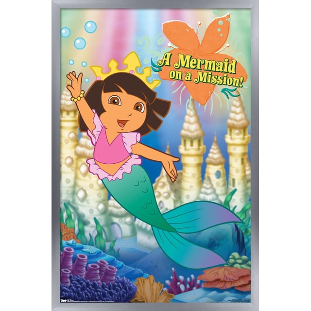 Nick Jr Dora The Explorer - Mermaid Poster - Walmart Business Supplies