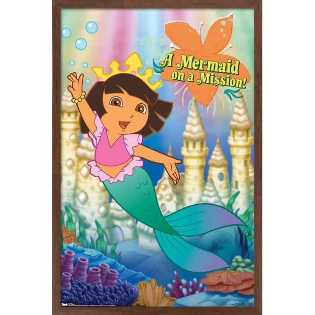 Nick Jr Dora The Explorer - Mermaid Poster - Walmart Business Supplies