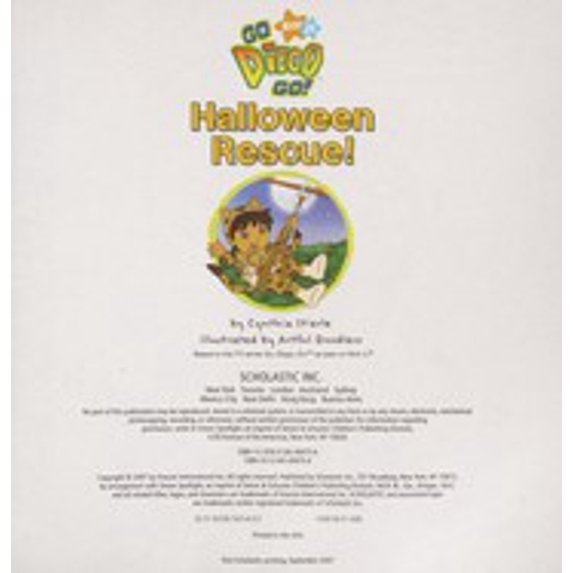 Pre-Owned Nick Jr: Go! Diego! Go!: Halloween Rescue! Paperback Cynthia ...