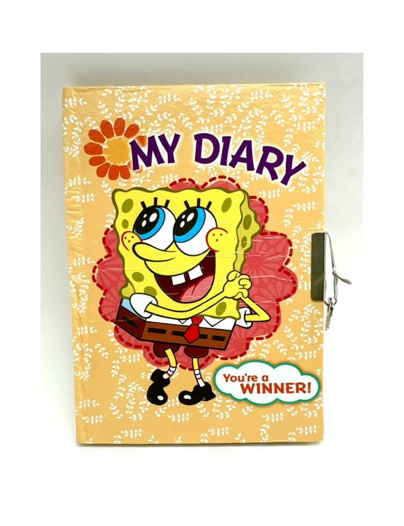 Nick Jr Spongebob You're a winner Diary with Lock - Walmart.com