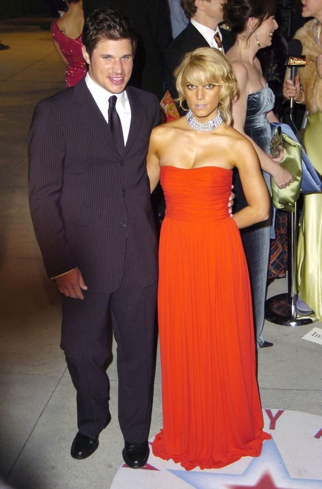 Nick Lachey, Jessica Simpson At Arrivals For Vanity Fair Oscar Party ...