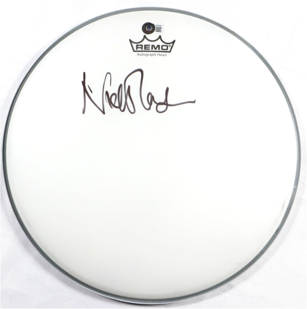 Nick Mason Signed Autographed 14" Drumhead Pink Floyd Drummer BAS ...