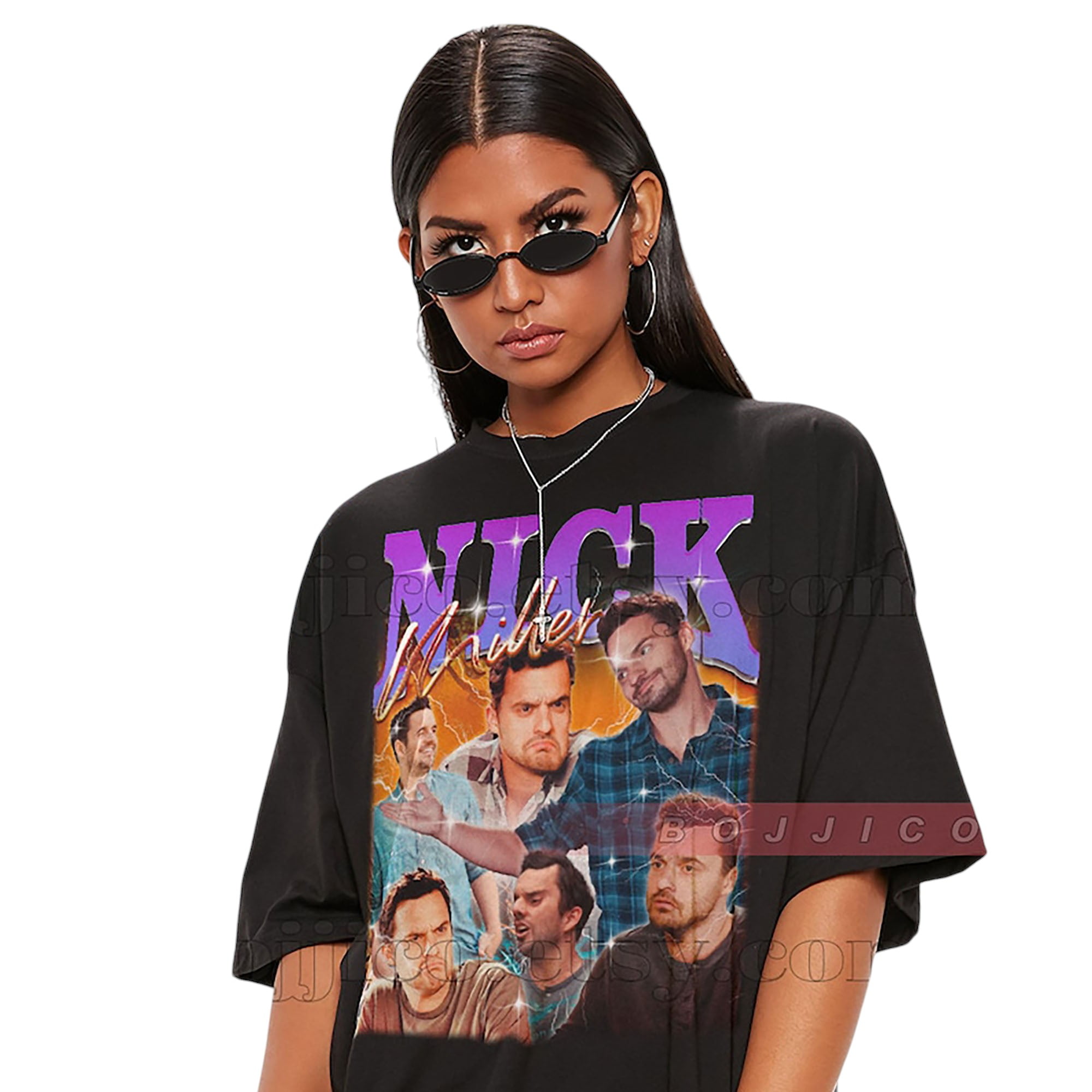 Nick Miller Retro Unisex Classic 2D T-Shirt - Vintage Fan 90S Gift Tee ...