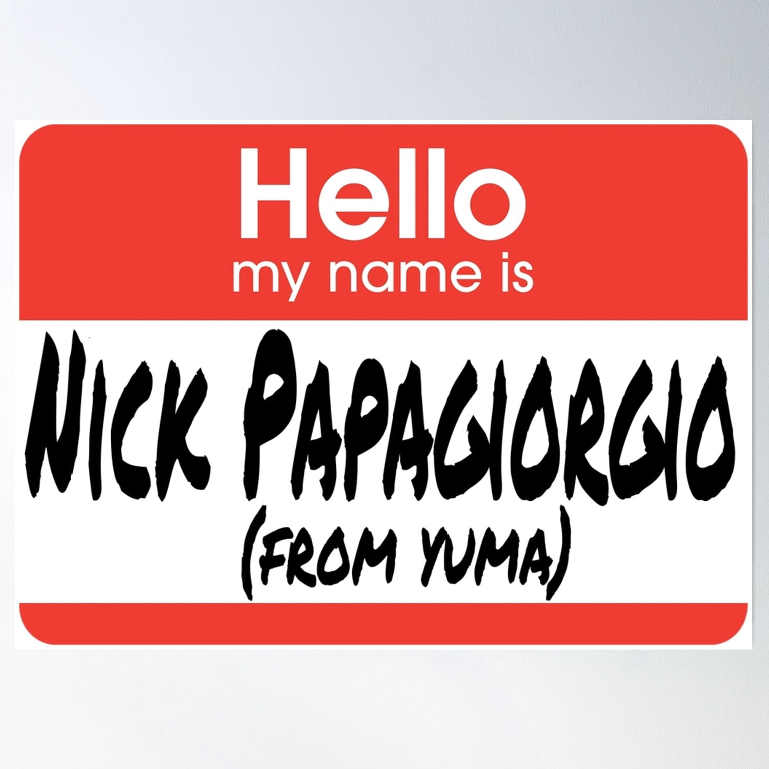 Nick Papagiorgio From Yuma Poster Wall Art, Modern Wall Decor, 24x36 ...