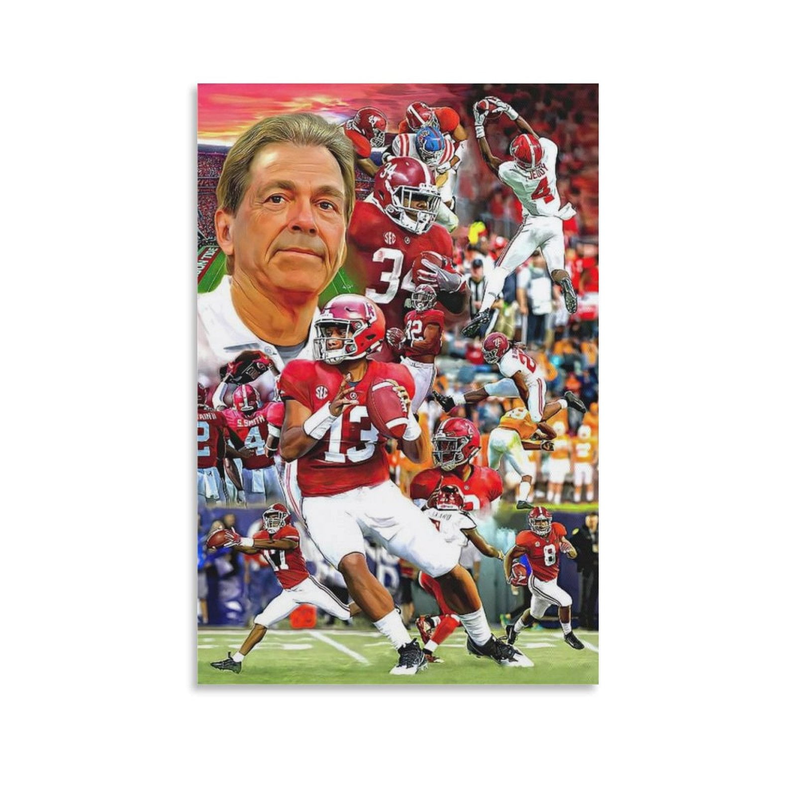 Nick Poster Saban Canvas Poster Posters Wall Art Painting Canvas Gift ...