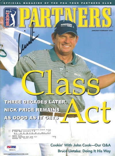 Nick Price Autographed 2003 PGA Tour Partners Magazine PSA/DNA #K86021 ...