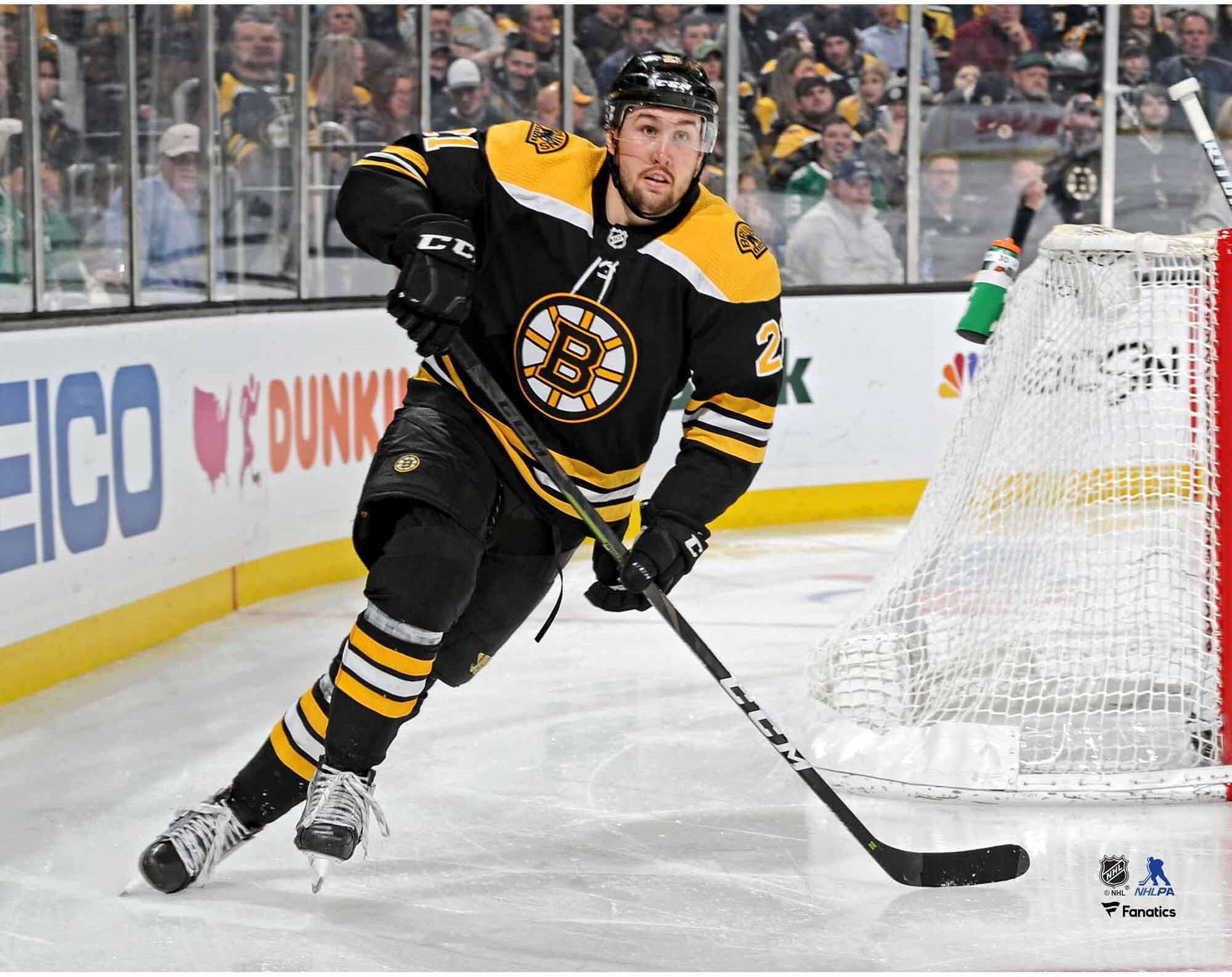 Nick Ritchie Boston Bruins Unsigned Black Jersey Skating vs. Dallas ...