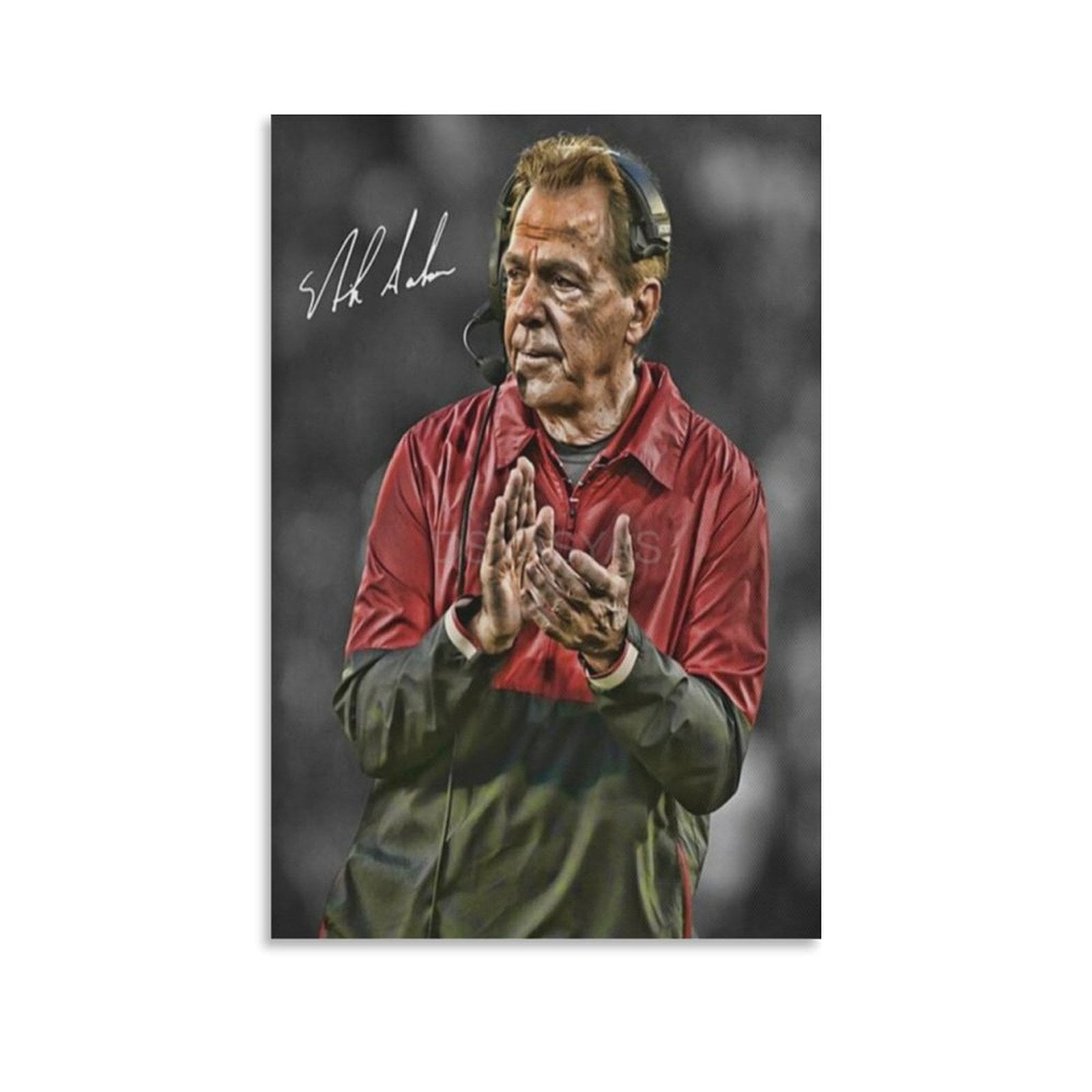 Nick Saban Canvas Poster Picture Print Wall Art Poster Painting Canvas ...