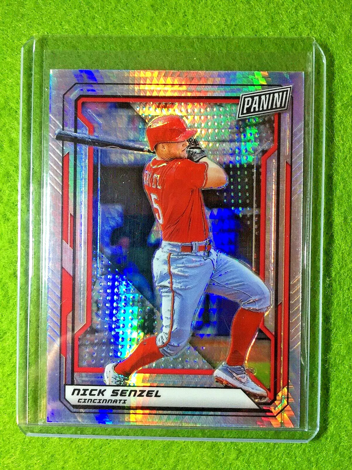 Nick Senzel PRIZM CARD JERSEY #15 REDS REFRACTOR /99 SP 2019 National ...