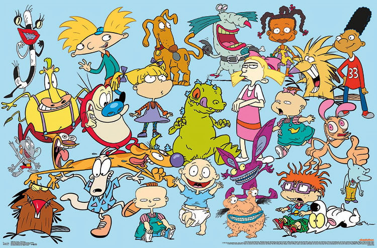 Nick Toons Characters Poster Clip Bundle - 22.375 x 34 - Walmart.com