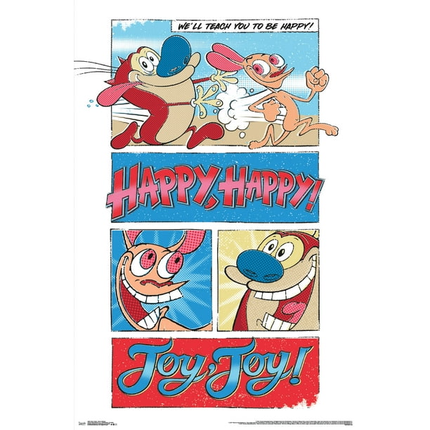 Nick Toons - Ren & Stimpy Poster and Poster Mount Bundle - Walmart.com