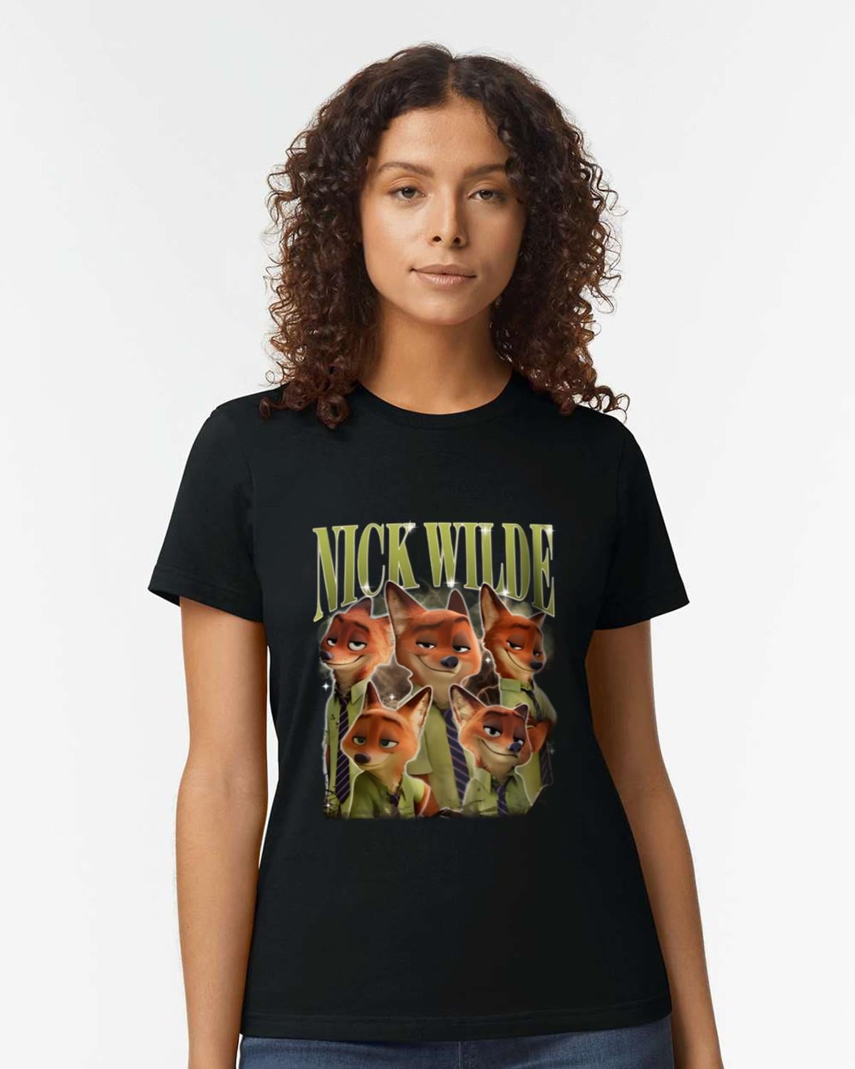 Nick Wilde Zootopia Cartoon Movie Unisex Tee – Fun Couple Matching ...
