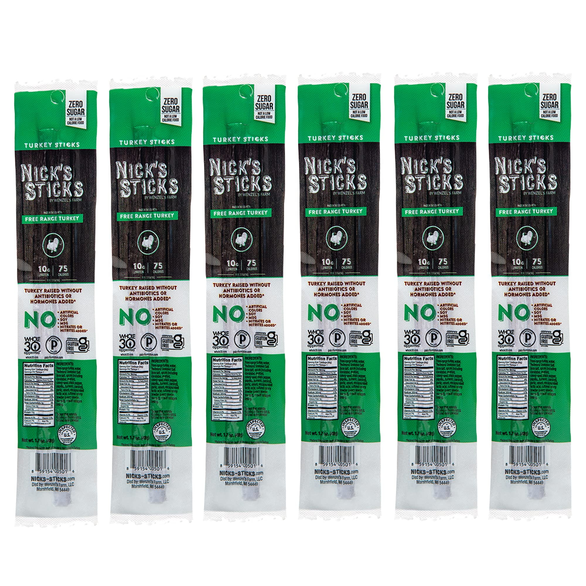 Nick's Sticks | Free Range Turkey Snack Sticks | Made in the USA ...