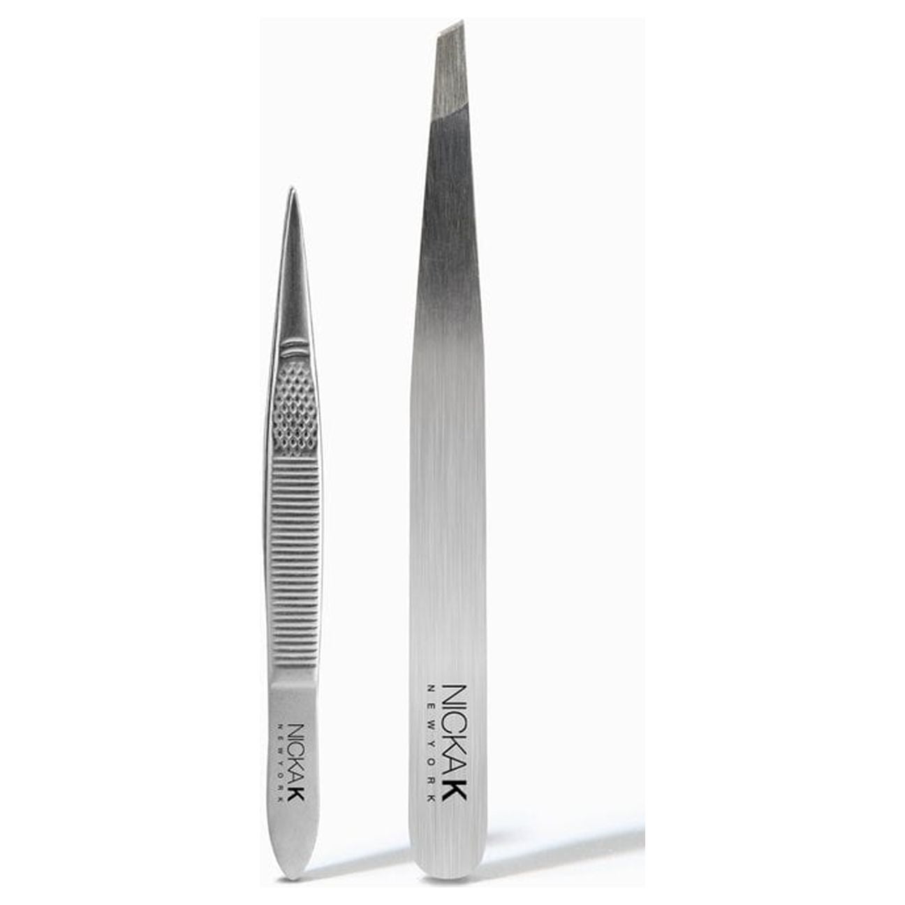 Nicka K Slant+Mini Point Tweezer (Combo)- S.S NI012S - Walmart.com