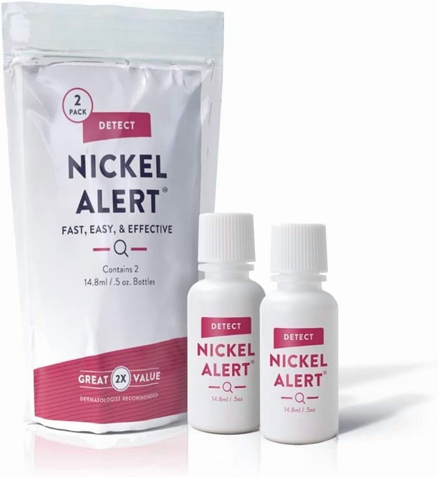 Nickel Alert (2 pack) - Clear Nickel Testing Solution for Jewelry ...