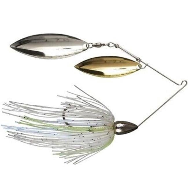 Nickel Frame Double Willow Spinnerbait Blue Pearl Shad Fishing Lure ...