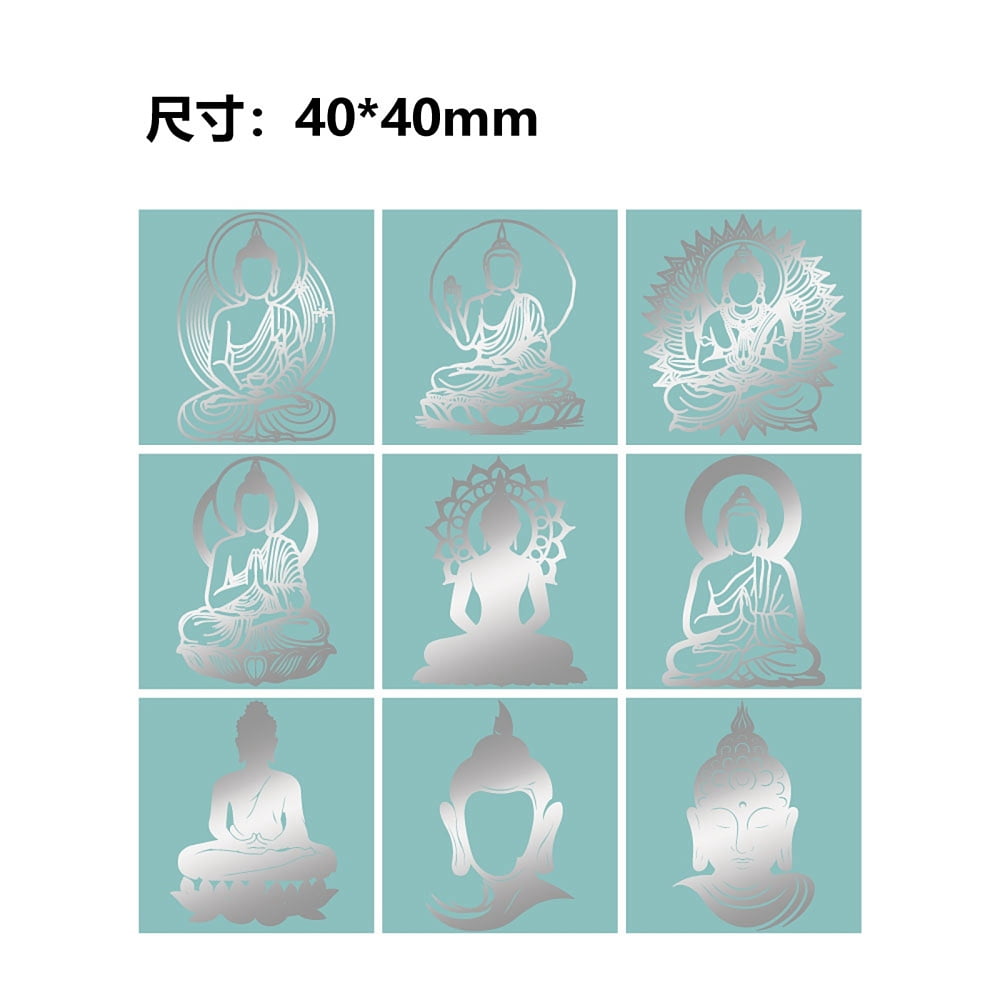 Nickel Metal Waterproof Self-Adhesive Picture Stickers Round Dot ...