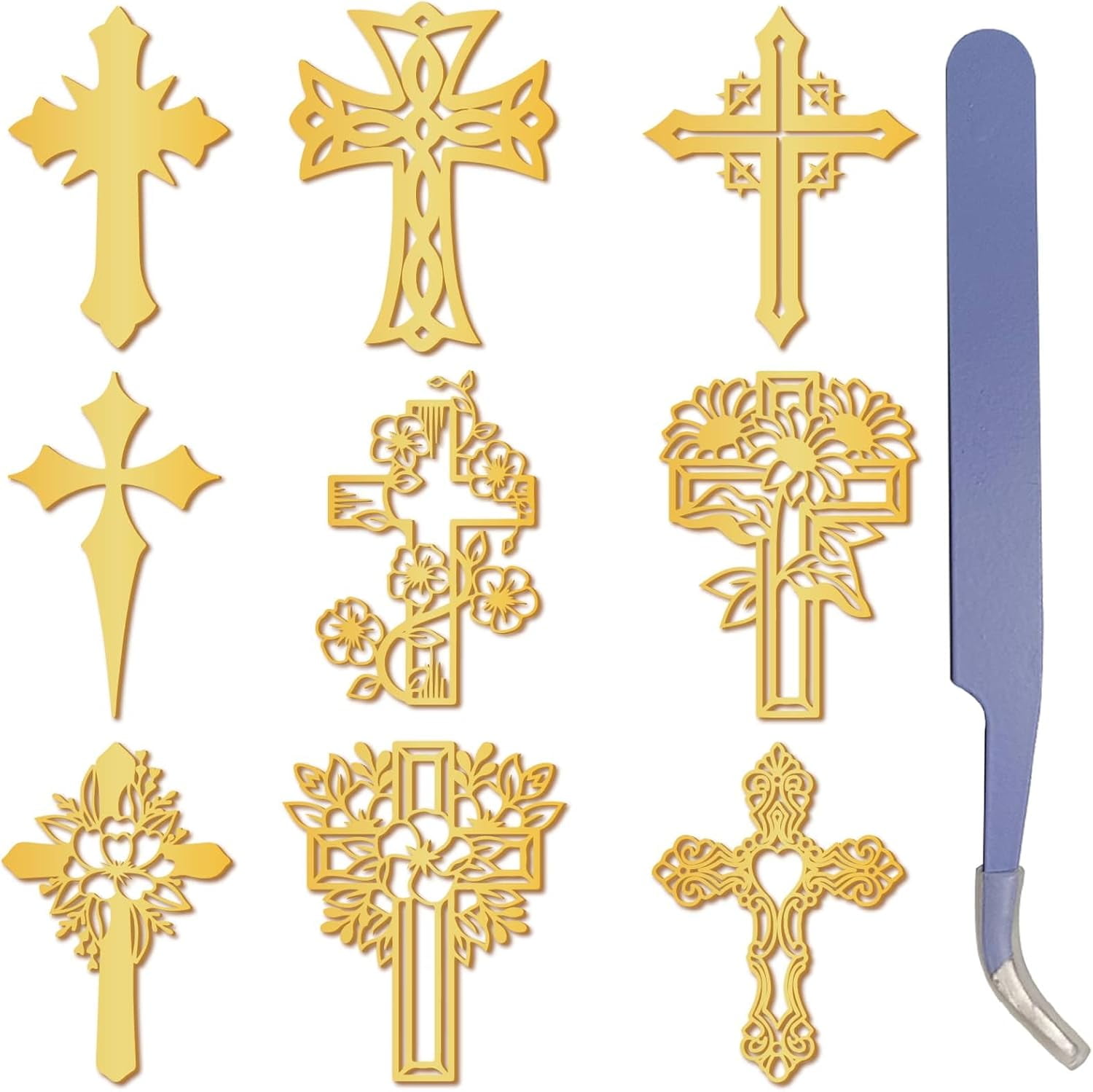 Nickel Metal Waterproof Self-Adhesive Picture Stickers Round Dot ...