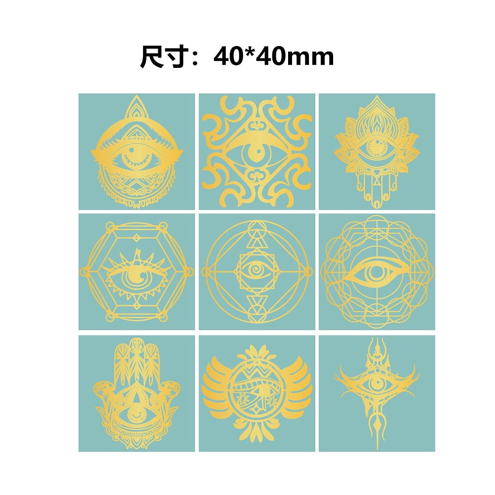 Nickel Metal Waterproof Self-Adhesive Picture Stickers Round Dot ...