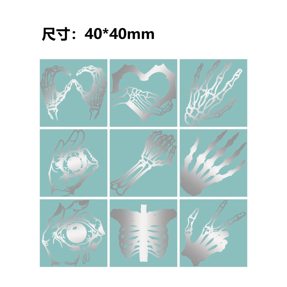 Nickel Metal Waterproof Self-Adhesive Picture Stickers Round Dot ...