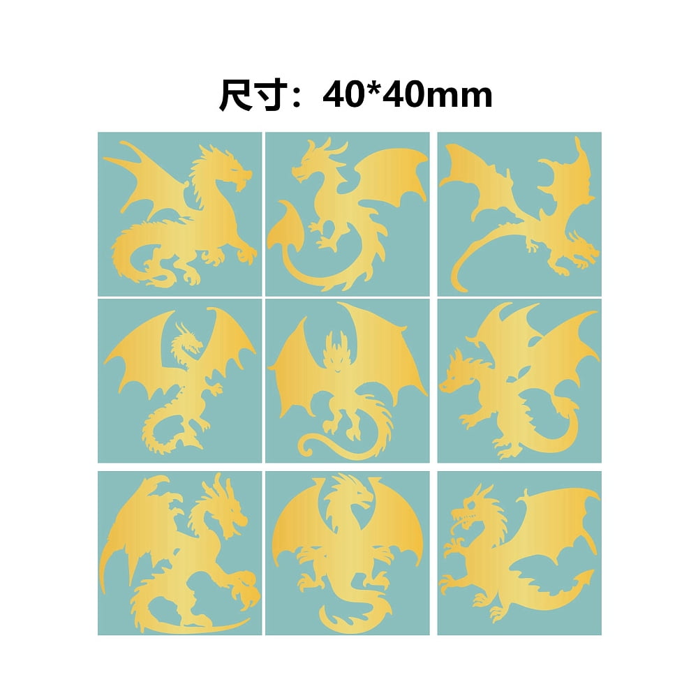 Nickel Metal Waterproof Self-Adhesive Picture Stickers Round Dot ...