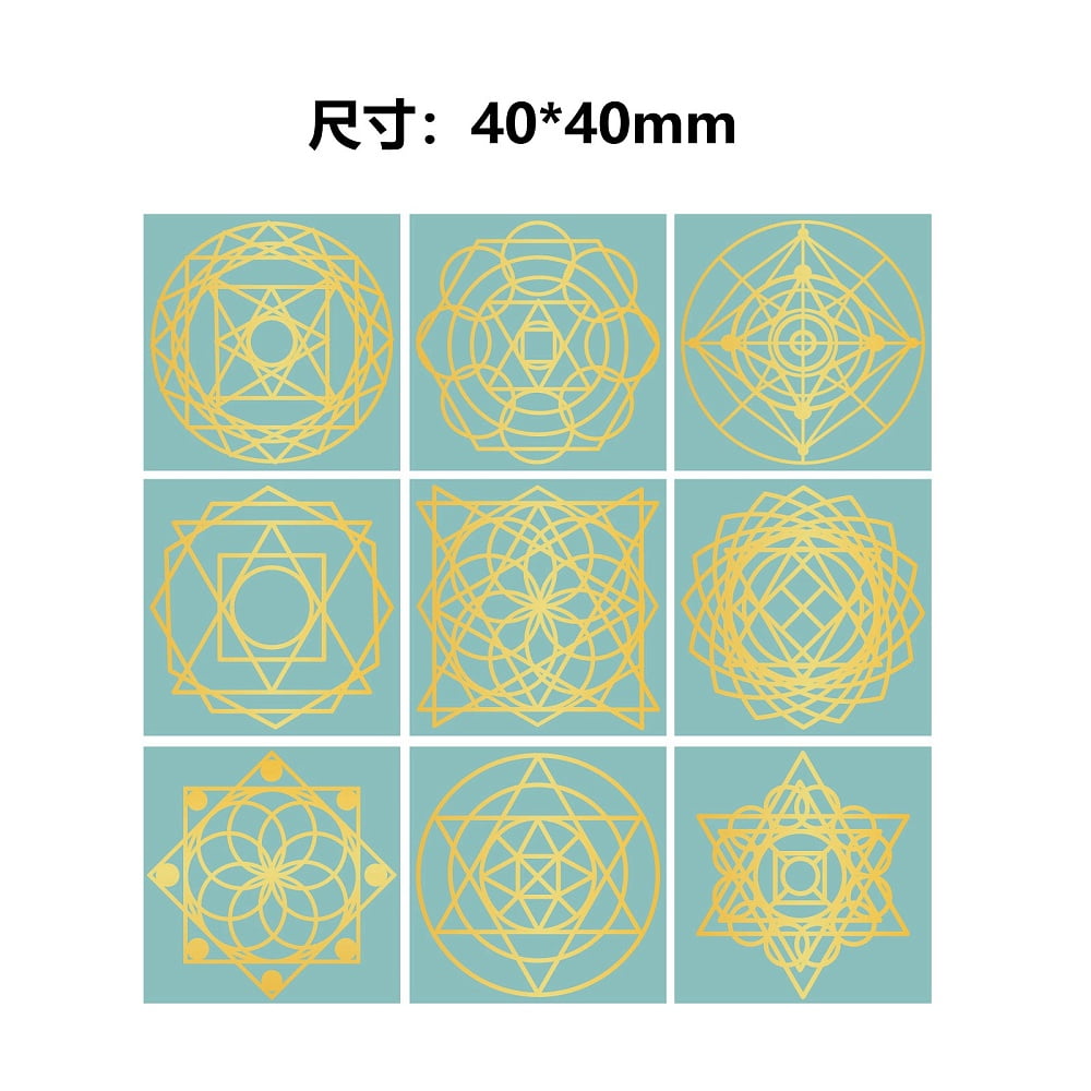 Nickel Metal Waterproof Self-Adhesive Picture Stickers Round Dot ...