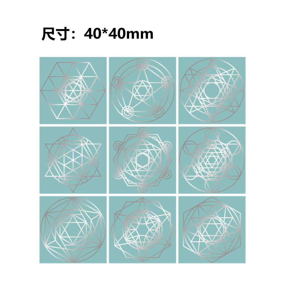 Nickel Metal Waterproof Self-Adhesive Picture Stickers Round Dot ...