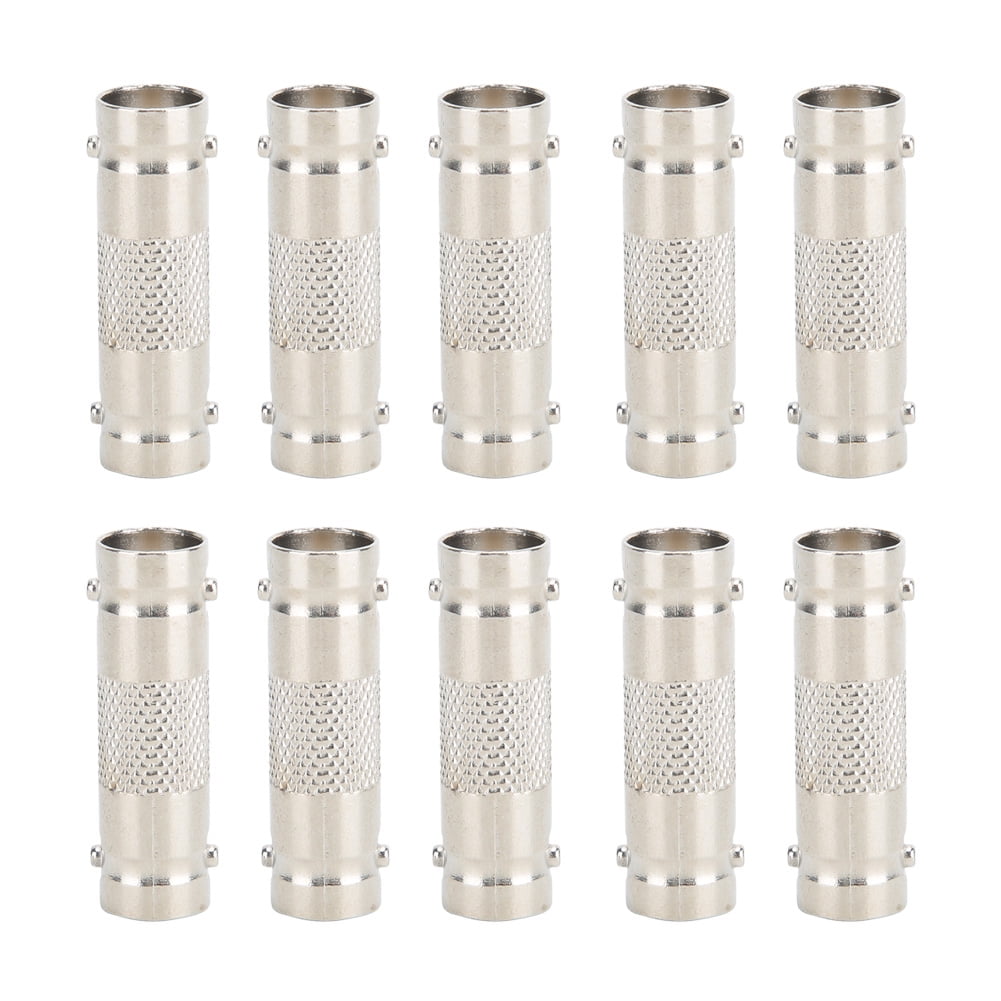 Nickel-Plated Copper BNC Female to Female Adapter, 50 Ohms Impedance ...