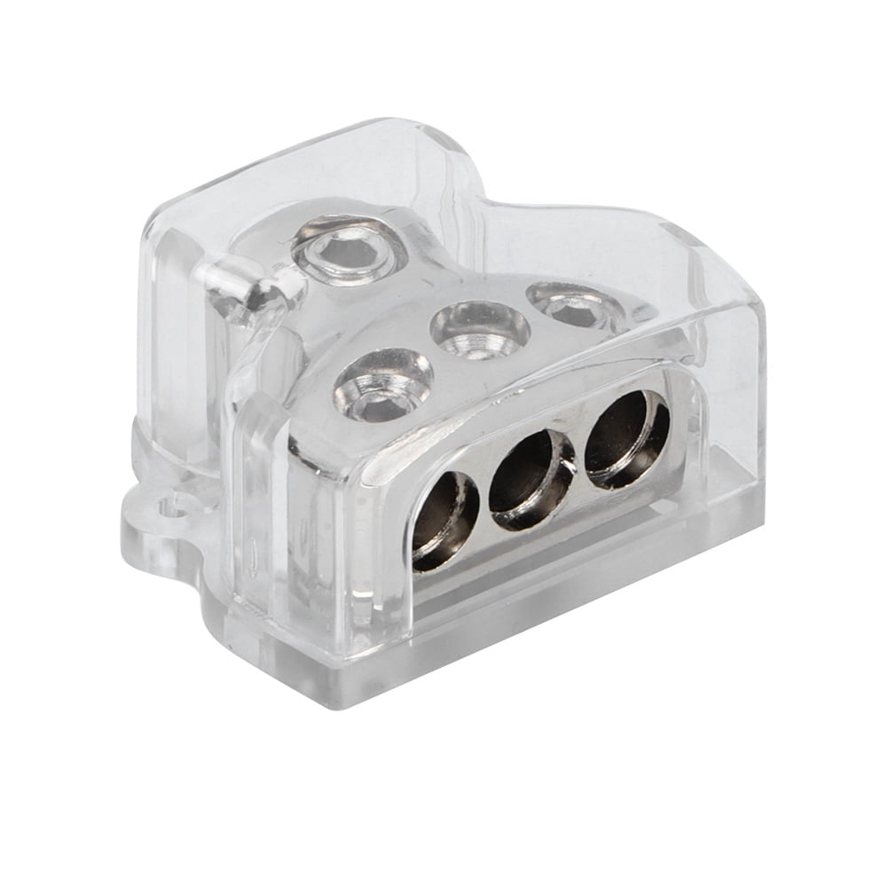 Nickel Plated Power Ground Distribution Block 1 In 3 Out Car Audio ...
