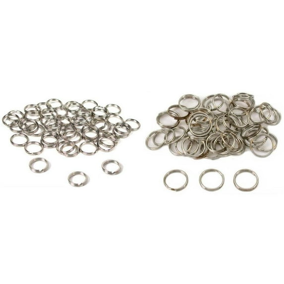 Nickel Plated Split Rings For Connecting Jewelry 9mm & 12mm Kit 100 Pcs ...