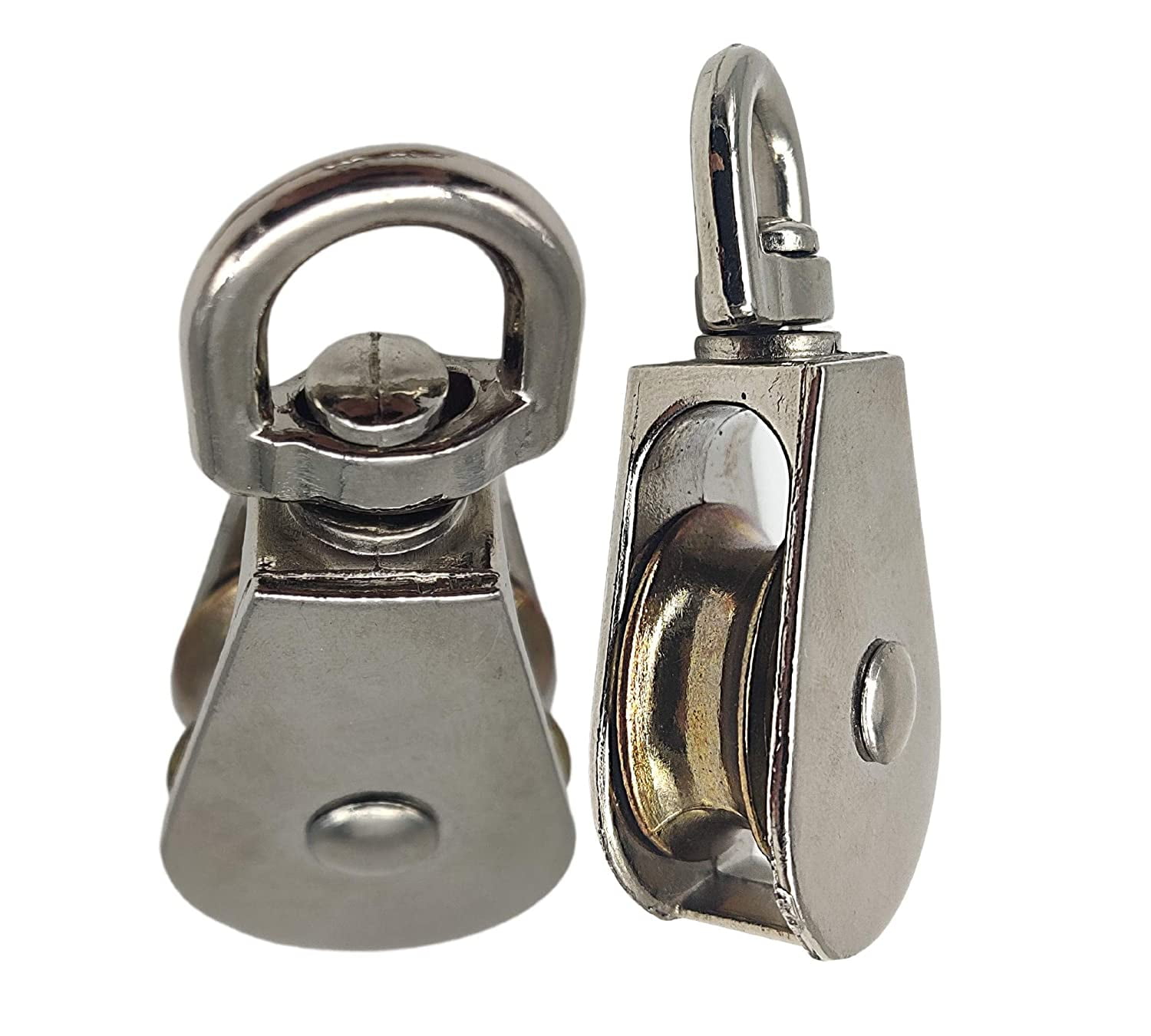 Nickel Plated Steel Rotary Pulley | PACK 4 | 20mm diameter | Single ...