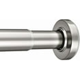 Nickel Spring Tension Shower Curtain Rod 31-75 Inches, 1 Inch Diameter ...