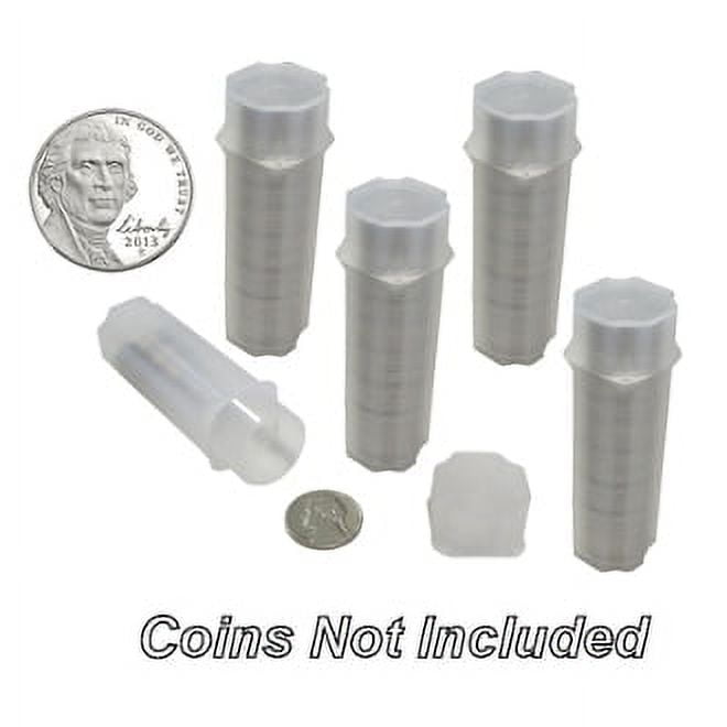 Nickel Square Coin Tubes by Guardhouse, 21mm, 5 pack - Walmart.com