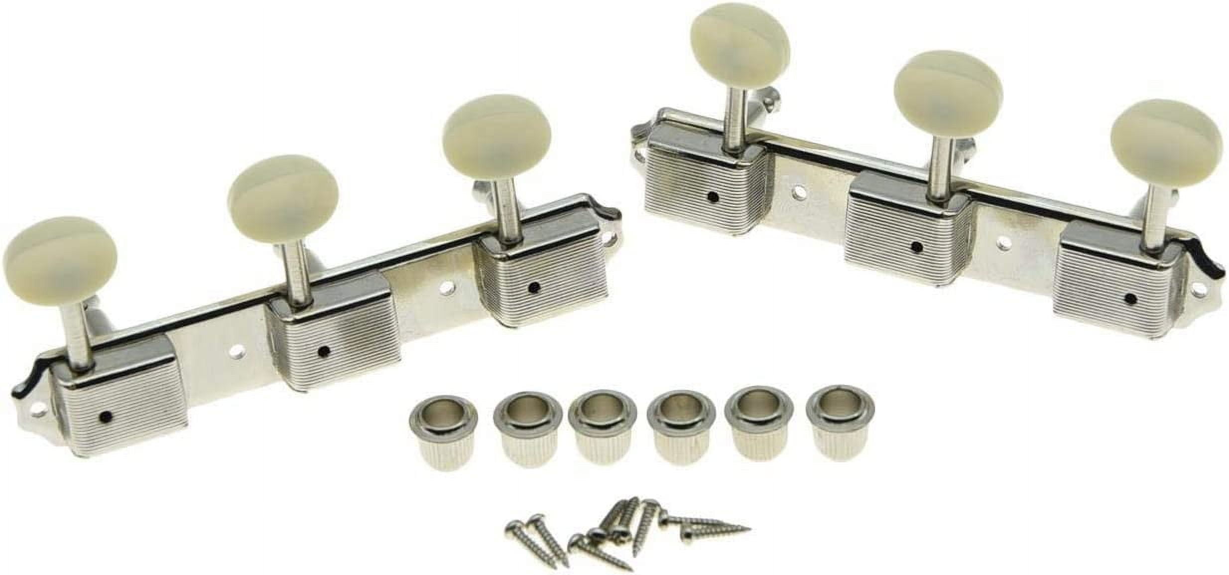 Nickel w/Aged White 3 per side 3x3 on a Plate Vintage Guitar Tuning ...