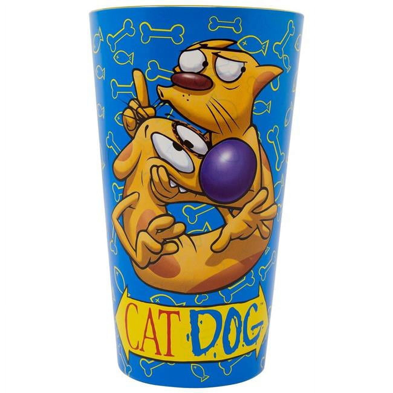 Nickelodeon 49883 Nickelodeon Cat Dog Blue Pint Glass - Walmart.com