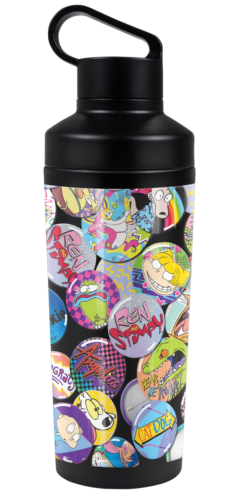 Nickelodeon 90'S Official Nick 90'S Buttons 18 oz Insulated Water ...