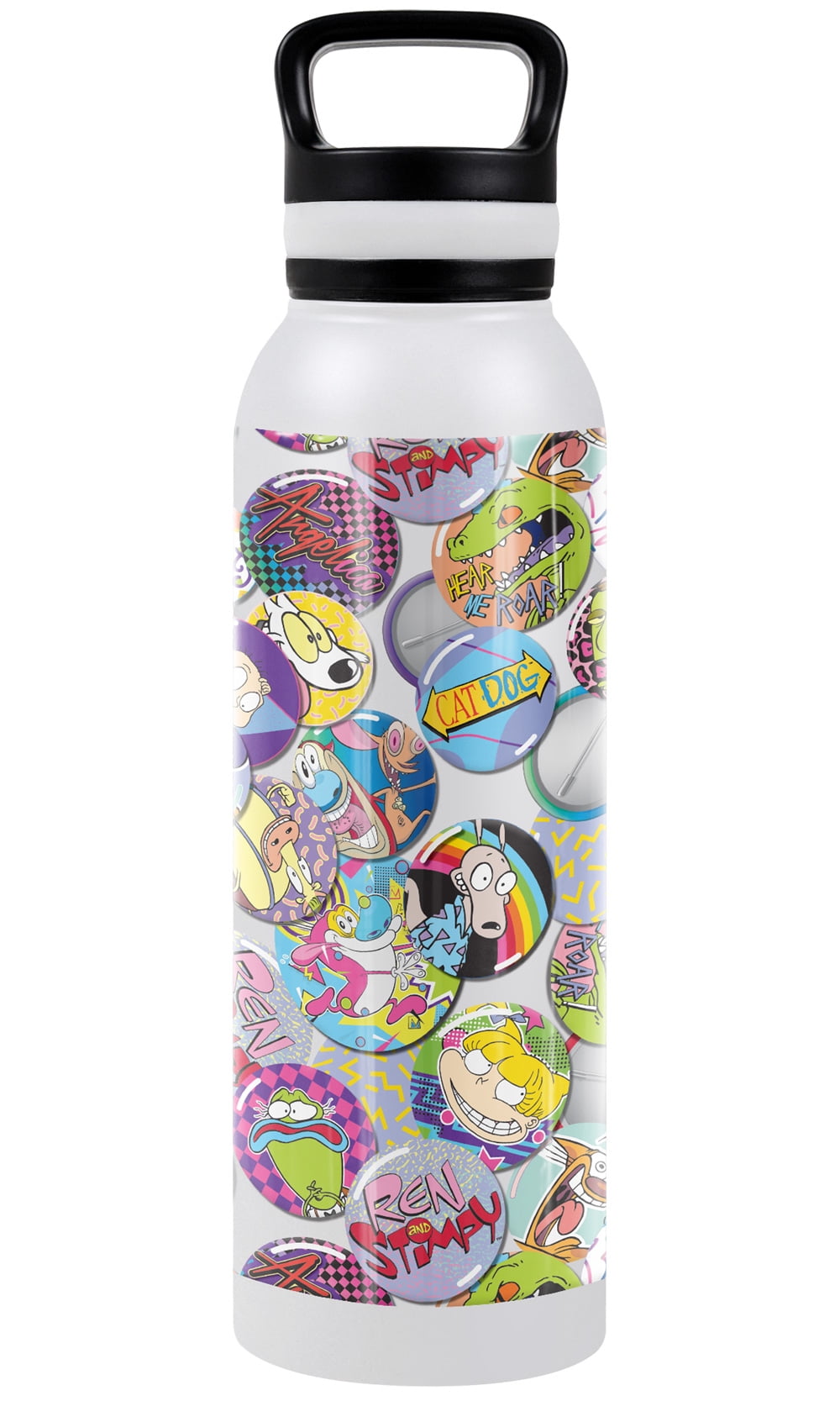 Nickelodeon 90'S Official Nick 90'S Buttons 24 oz Insulated Canteen ...
