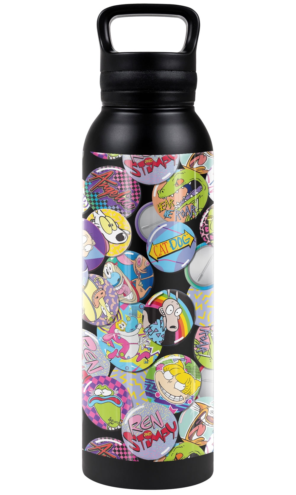 Nickelodeon 90'S Official Nick 90'S Buttons 24 oz Insulated Canteen ...