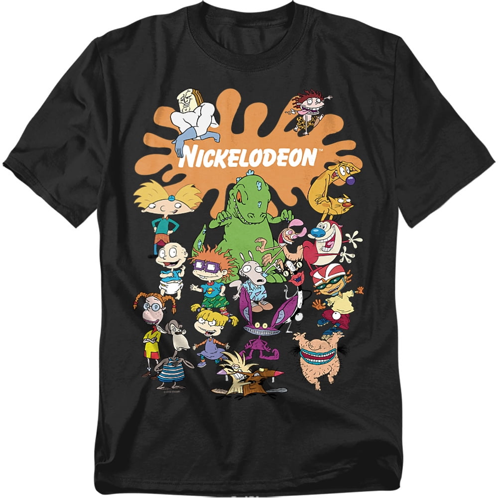 Nickelodeon 90S T-Shirt Nick Splat Group Unisex Graphic Tee for Men ...