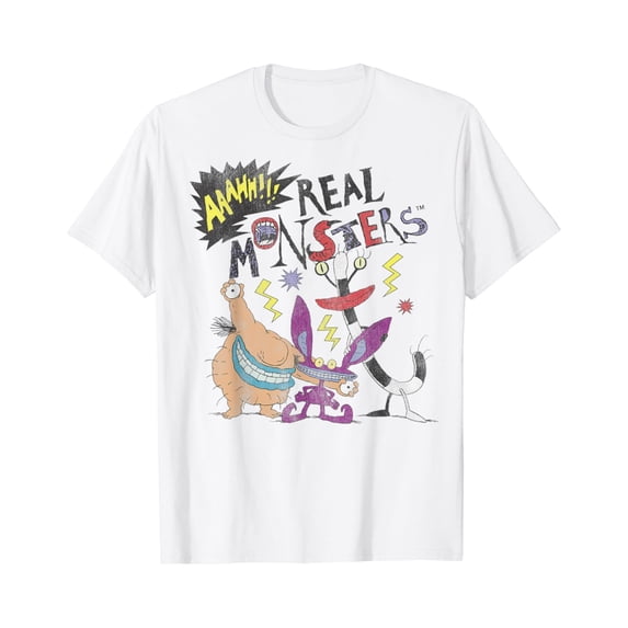 Nickelodeon Ahh Real Monsters Friends Group Shot T-Shirt - Walmart.com