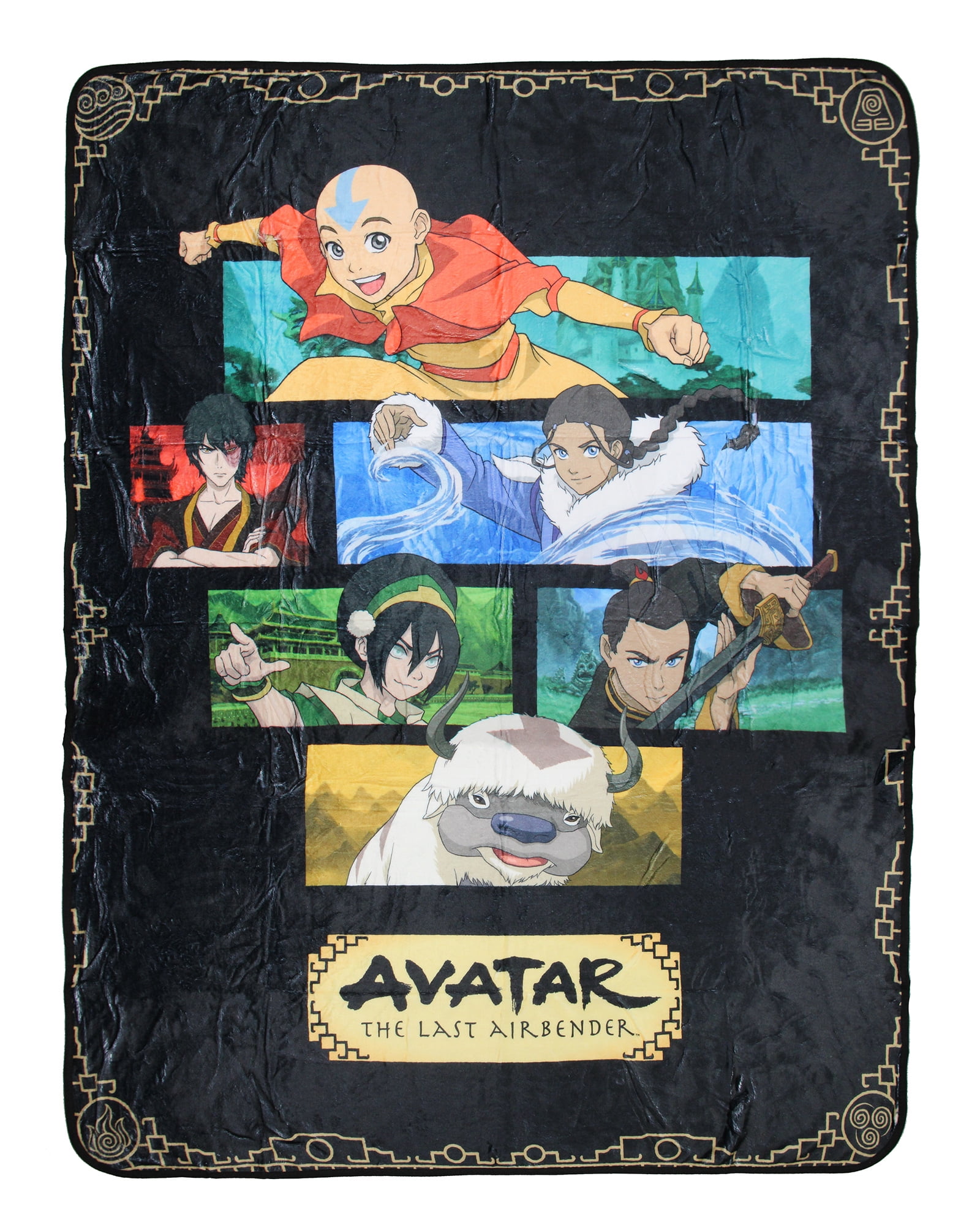 Nickelodeon Avatar The Last Airbender 6-Character Panel Cozy Soft ...