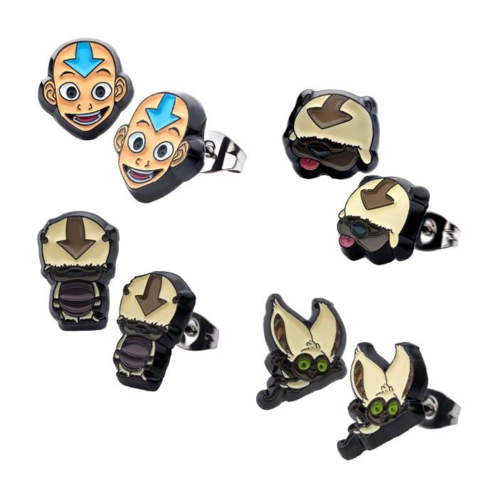 Nickelodeon Avatar: The Last Airbender Earrings Set (4Pairs) - Walmart.com