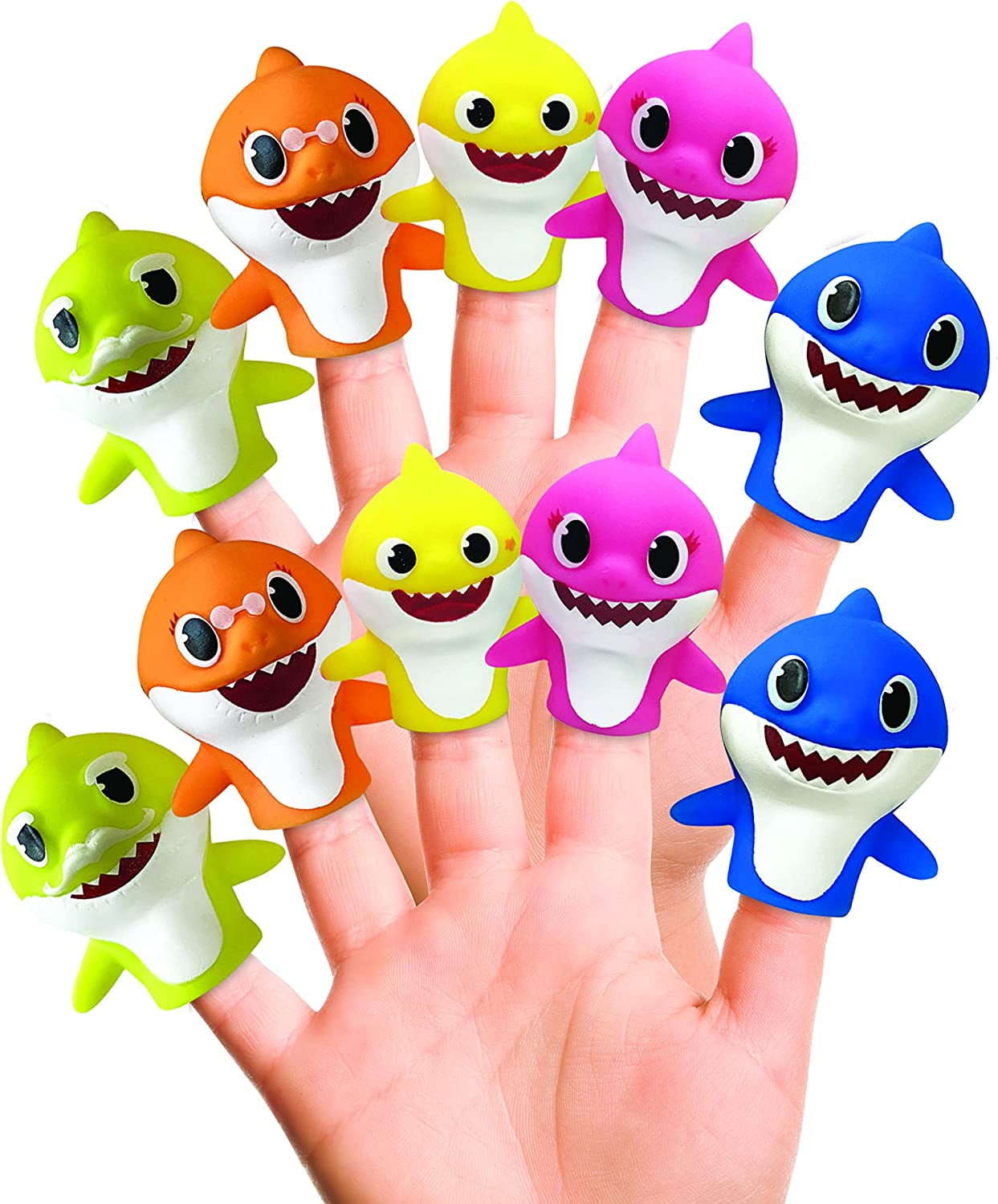Nickelodeon Baby Shark 10 Piece Finger Puppet Set - Bath Toys ...