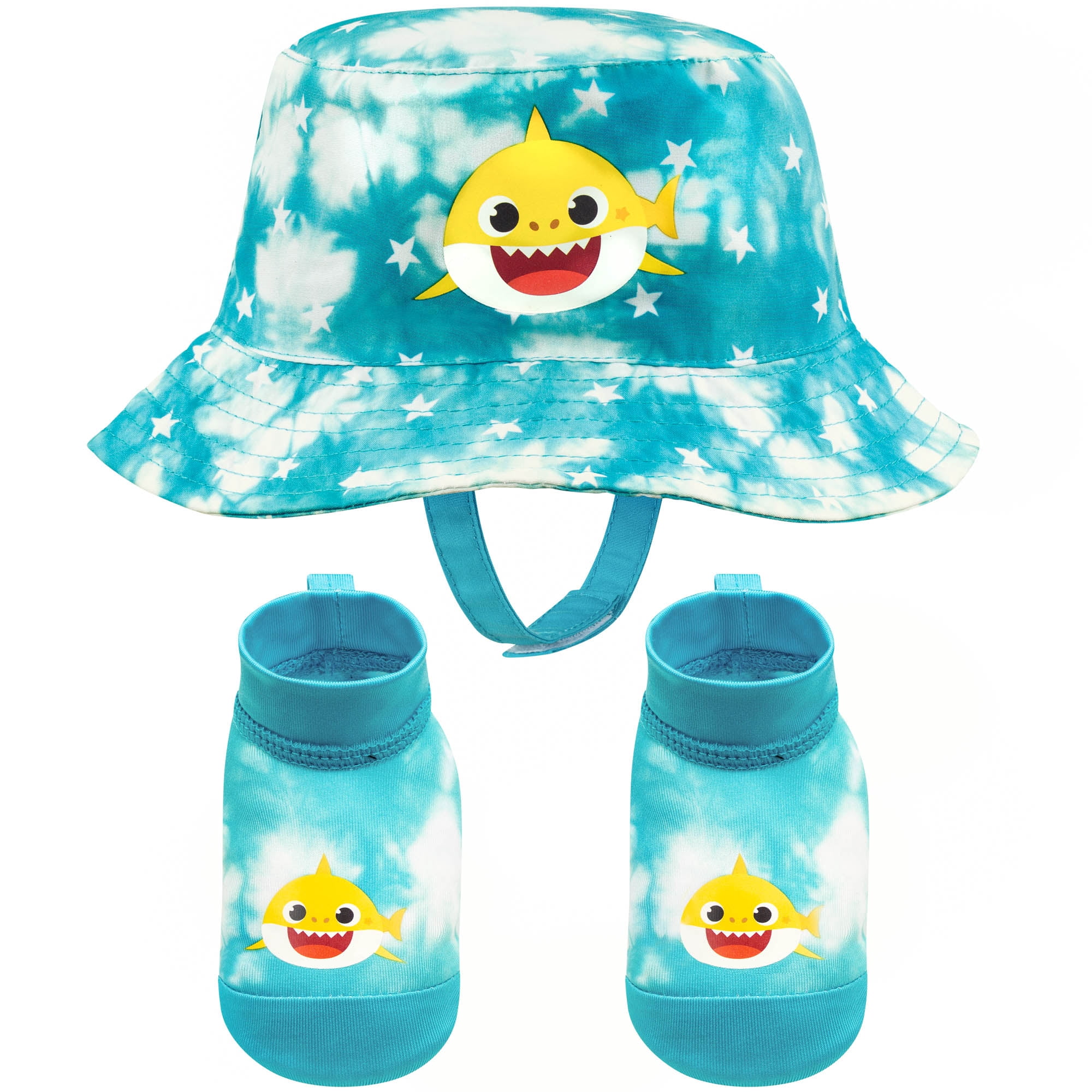 Nickelodeon Baby Shark Bucket Hat and Swim Booties Set, Sun Protection ...