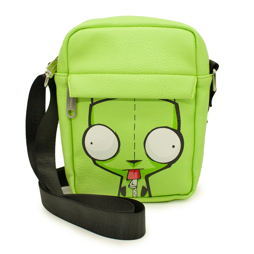 Nickelodeon Invader Zim GIR Face Cross Body Bag, Lime Green Vegan ...