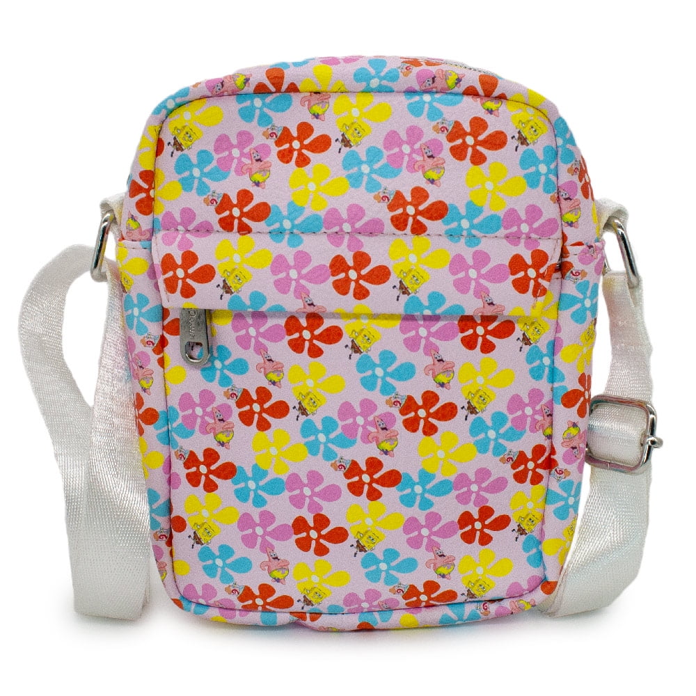 Buckle-Down Nickelodeon Crossbody Bag, SpongeBob SquarePants Flower ...