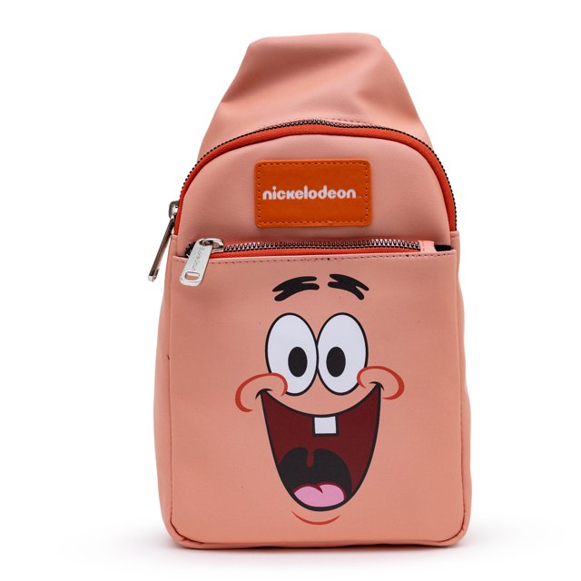 Nickelodeon Bag, Sling, SpongeBob Patrick Star Close Up, Salmon Orange ...