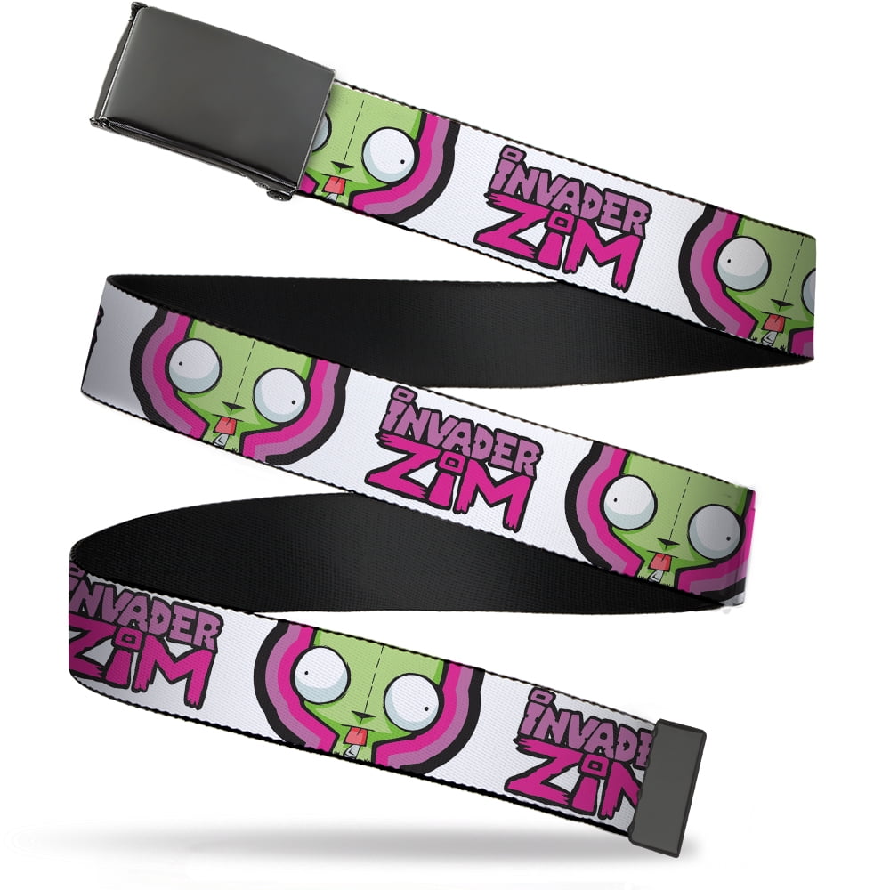 Adjustable Belt, Clamp Buckle, Cut-to-Fit, Invader Zim Title Logo and ...
