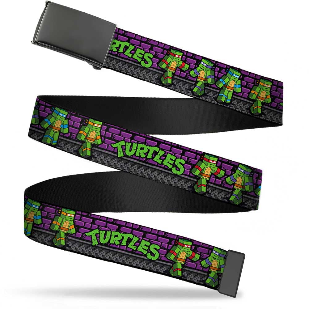 Nickelodeon Belt, Flip Web Belt Ninja Turtles Block Poses Turtles ...