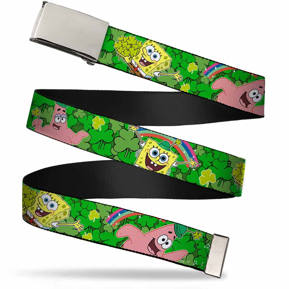 Adjustable Belt, Clamp Buckle, Cut-to-Fit, SpongeBob Patrick Starfish ...